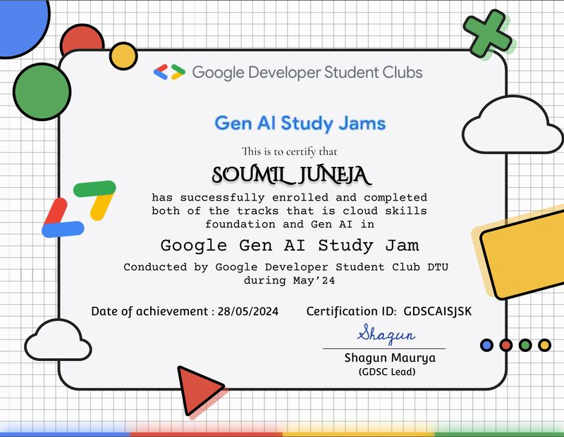 Soumil Juneja on LinkedIn: 🌟 I'm excited to announce that I've ... Soumil Juneja on LinkedIn: 🌟 I'm excited to announce that I've ...