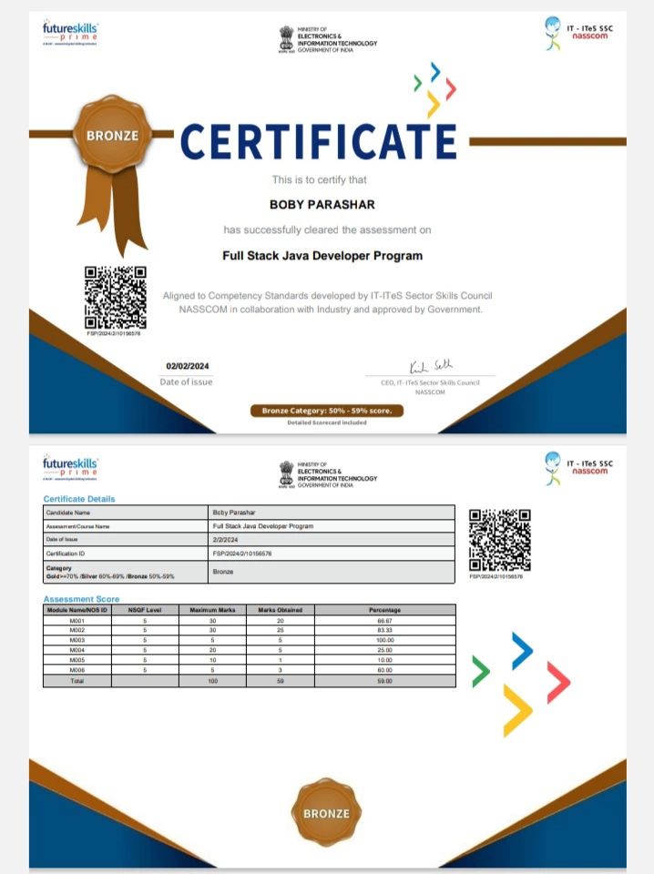 Boby Parashar on LinkedIn: #certification #nasscom # ... Boby Parashar on LinkedIn: #certification #nasscom # ...