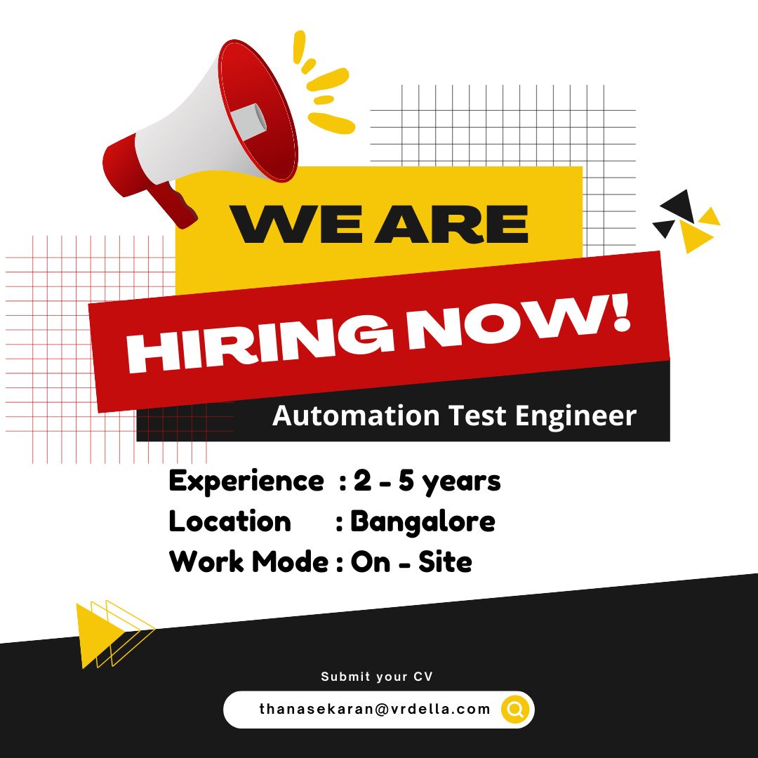 #hiring #bangalore #java #selenium #automation #testengineer # ... #hiring #bangalore #java #selenium #automation #testengineer # ...