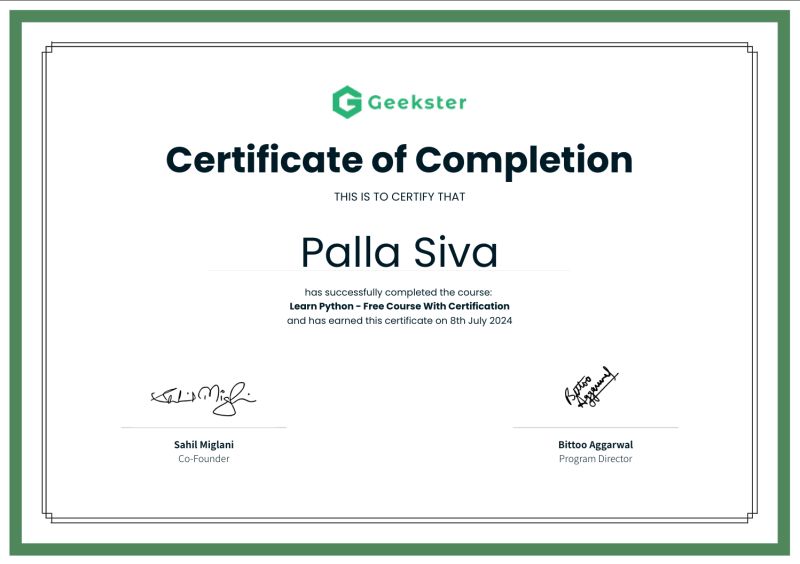 Palla Siva on LinkedIn: #python #programming #coding #techskills # ... Palla Siva on LinkedIn: #python #programming #coding #techskills # ...