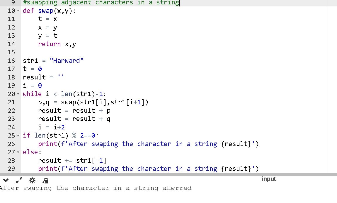 Manju Bashini on LinkedIn: #python #stringmanipulation #algorithm # ... Manju Bashini on LinkedIn: #python #stringmanipulation #algorithm # ...