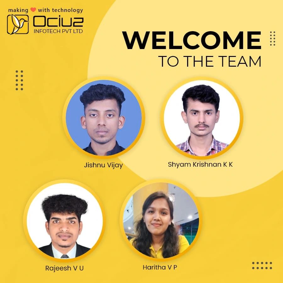 Ociuz Infotech Pvt Ltd on LinkedIn: #welcome #ociuz #succesful #journey ... Ociuz Infotech Pvt Ltd on LinkedIn: #welcome #ociuz #succesful #journey ...