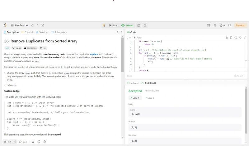 Dev Vishal on LinkedIn: Leetcode Program in C Language Program 2..! Dev Vishal on LinkedIn: Leetcode Program in C Language Program 2..!