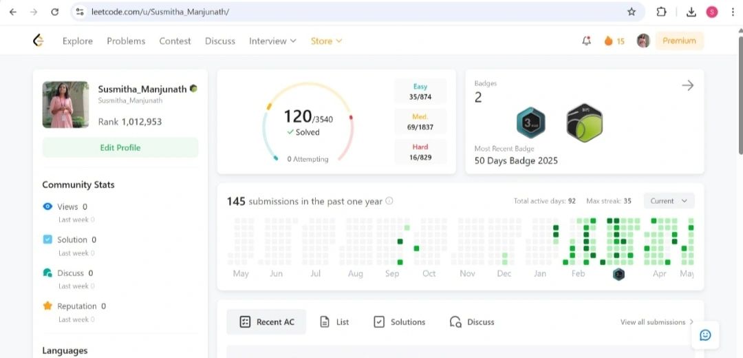 #leetcode #100problems #codingmilestone #problemsolving #techgrowth ... #leetcode #100problems #codingmilestone #problemsolving #techgrowth ...