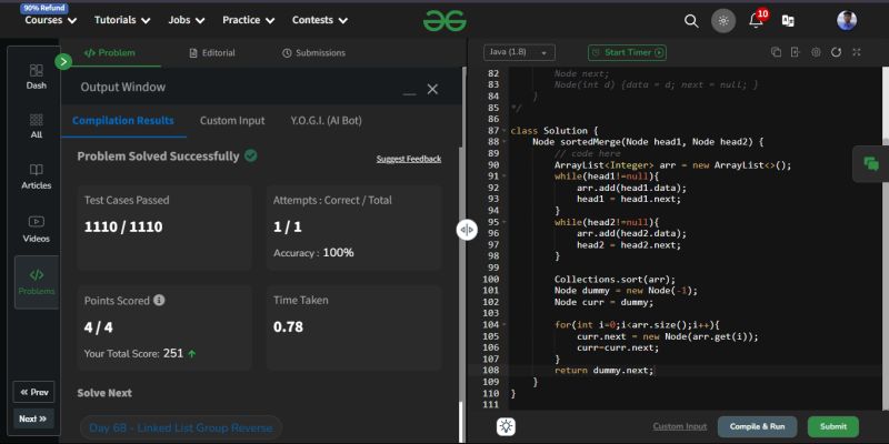 #coding #dsa #problemsolving #geeksforgeeks #linkedlist #sorting ... #coding #dsa #problemsolving #geeksforgeeks #linkedlist #sorting ...