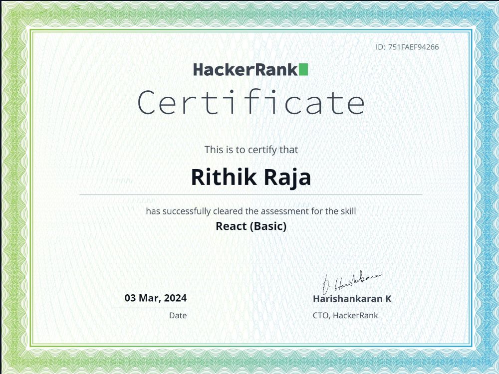 Rithik Raja S on LinkedIn: #reactjs #frontenddeveloper #webdevelopment ... Rithik Raja S on LinkedIn: #reactjs #frontenddeveloper #webdevelopment ...