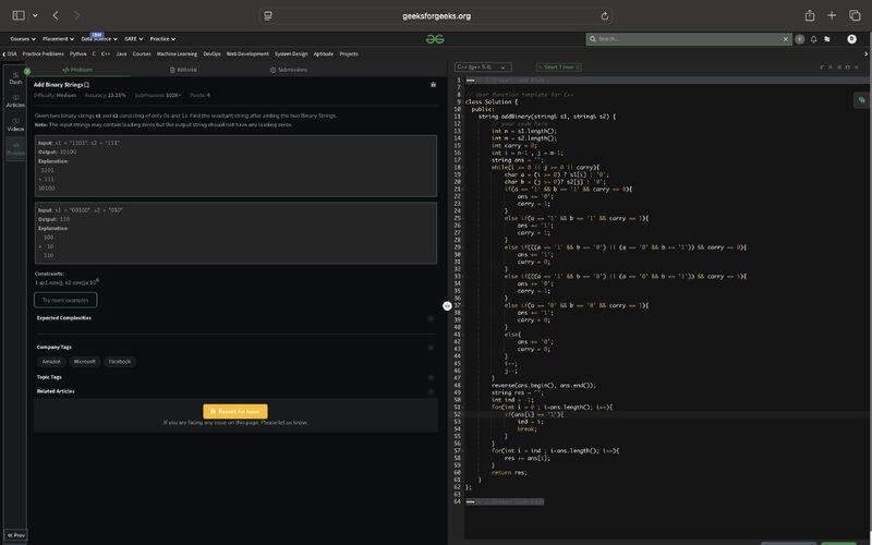 #160daysofchallenge #codingchallenge #binaryaddition #programming #tech ... #160daysofchallenge #codingchallenge #binaryaddition #programming #tech ...