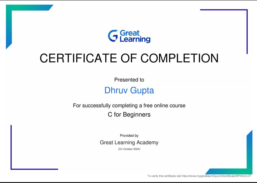 DHRUV GUPTA on LinkedIn: #programming #coding #learning #cprogramming # ... DHRUV GUPTA on LinkedIn: #programming #coding #learning #cprogramming # ...