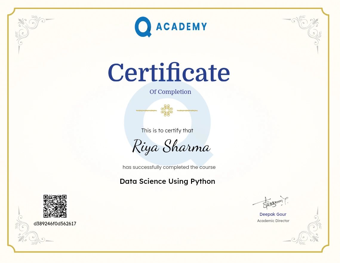 Riya Sharma on LinkedIn: #datascience #python #qacademy #trainingprogram Riya Sharma on LinkedIn: #datascience #python #qacademy #trainingprogram