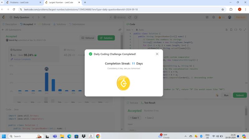 Amrit Raj on LinkedIn: #leetcode #algorithm #problemsolving #coding # ... Amrit Raj on LinkedIn: #leetcode #algorithm #problemsolving #coding # ...
