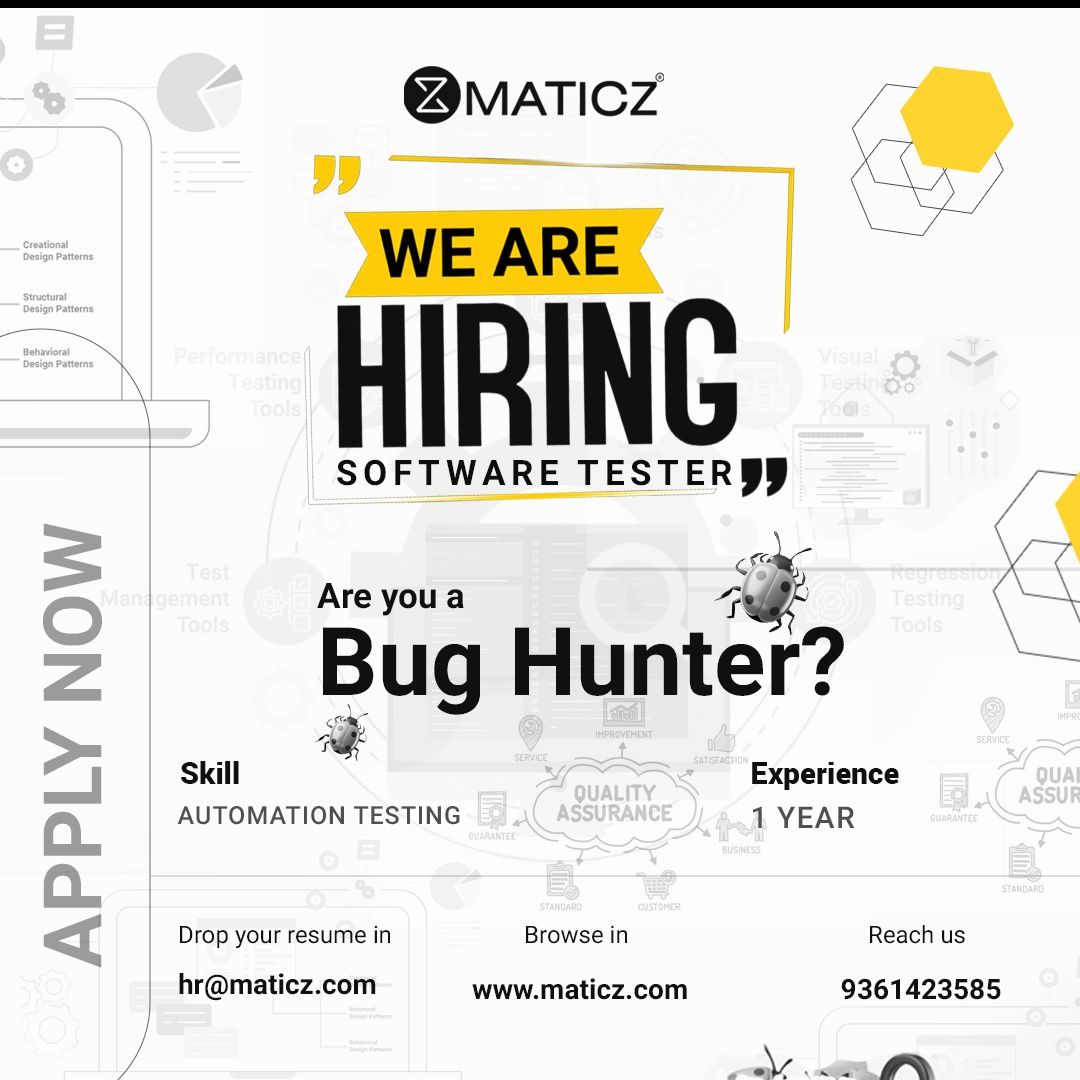 Prabhu TN on LinkedIn: #connection #testers #opportunity #maticz # ... Prabhu TN on LinkedIn: #connection #testers #opportunity #maticz # ...