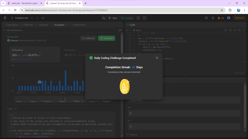 Dhanush M on LinkedIn: #codinglife #leetcode #growthmindset # ... Dhanush M on LinkedIn: #codinglife #leetcode #growthmindset # ...