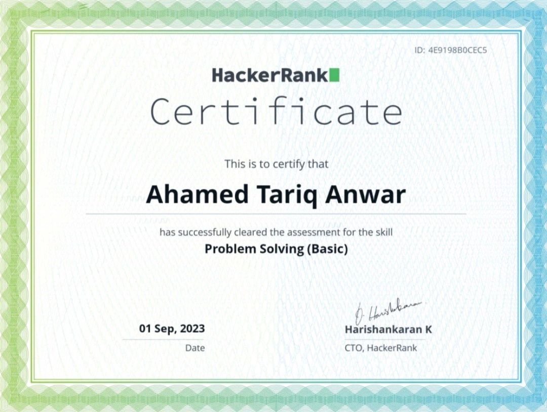Ahamed Tariq Anwar on LinkedIn: #dsacoding #dsa #problemsolving # ... Ahamed Tariq Anwar on LinkedIn: #dsacoding #dsa #problemsolving # ...