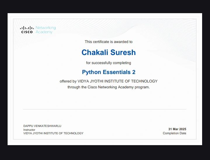 #python #cisconetworkingacademy #pythonessentials #programming… | Suresh C #python #cisconetworkingacademy #pythonessentials #programming… | Suresh C