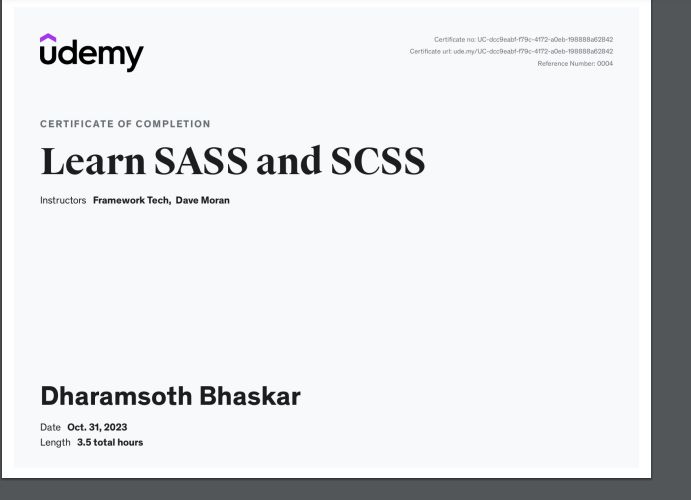 Dharamsoth Bhaskar on LinkedIn: #sass #scss Dharamsoth Bhaskar on LinkedIn: #sass #scss
