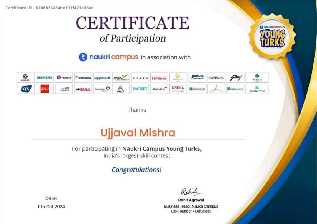 Ujjaval Mishra on LinkedIn: #naukricampus #learning #careerdevelopment ... Ujjaval Mishra on LinkedIn: #naukricampus #learning #careerdevelopment ...