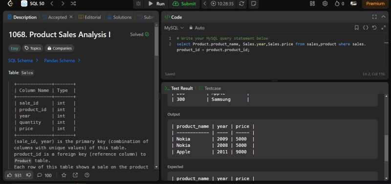 Devesh Sharma on LinkedIn: #leetcode #codingjourney #sql #dataanalysis ... Devesh Sharma on LinkedIn: #leetcode #codingjourney #sql #dataanalysis ...