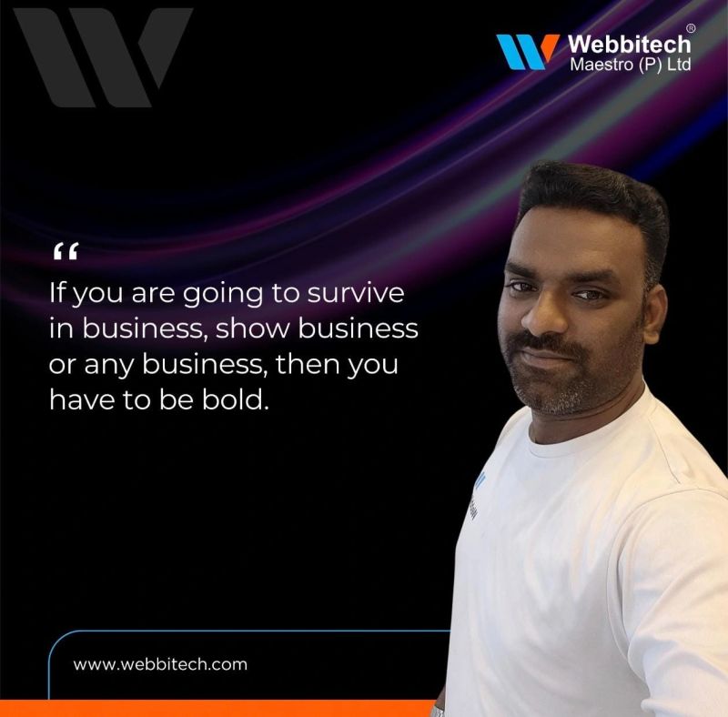 Ranjith Kumar on LinkedIn: #webbitech #bebold Ranjith Kumar on LinkedIn: #webbitech #bebold