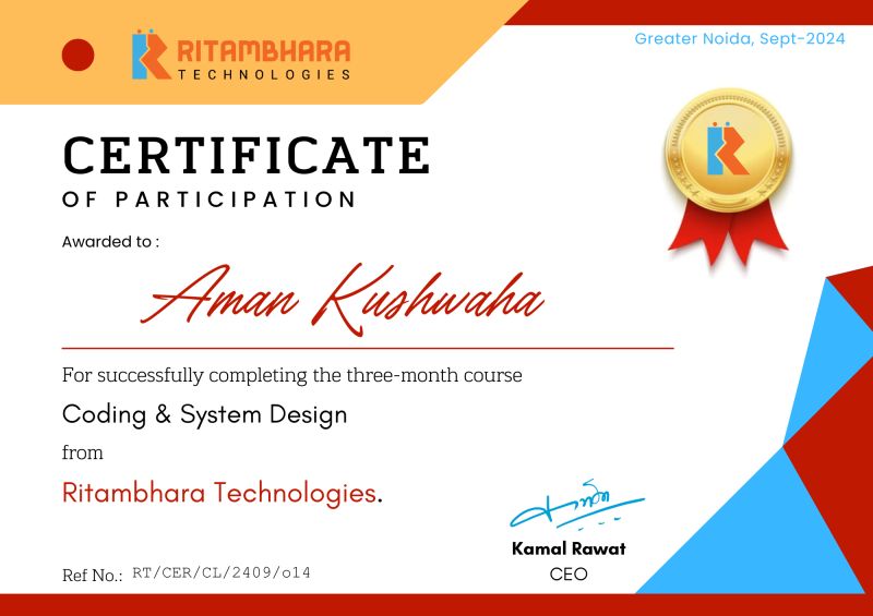 Aman Kushwaha on LinkedIn: #keeplearning #coding #systemdesign #techjourney Aman Kushwaha on LinkedIn: #keeplearning #coding #systemdesign #techjourney