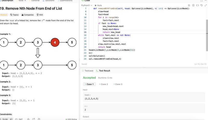 #100daysofcoding #leetcode #linkedlist #datastructures #codingchallenge ... #100daysofcoding #leetcode #linkedlist #datastructures #codingchallenge ...