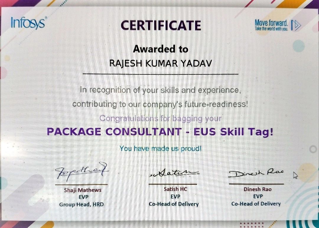 RAJESH YADAV on LinkedIn: Got new Certificate 🙂 RAJESH YADAV on LinkedIn: Got new Certificate 🙂