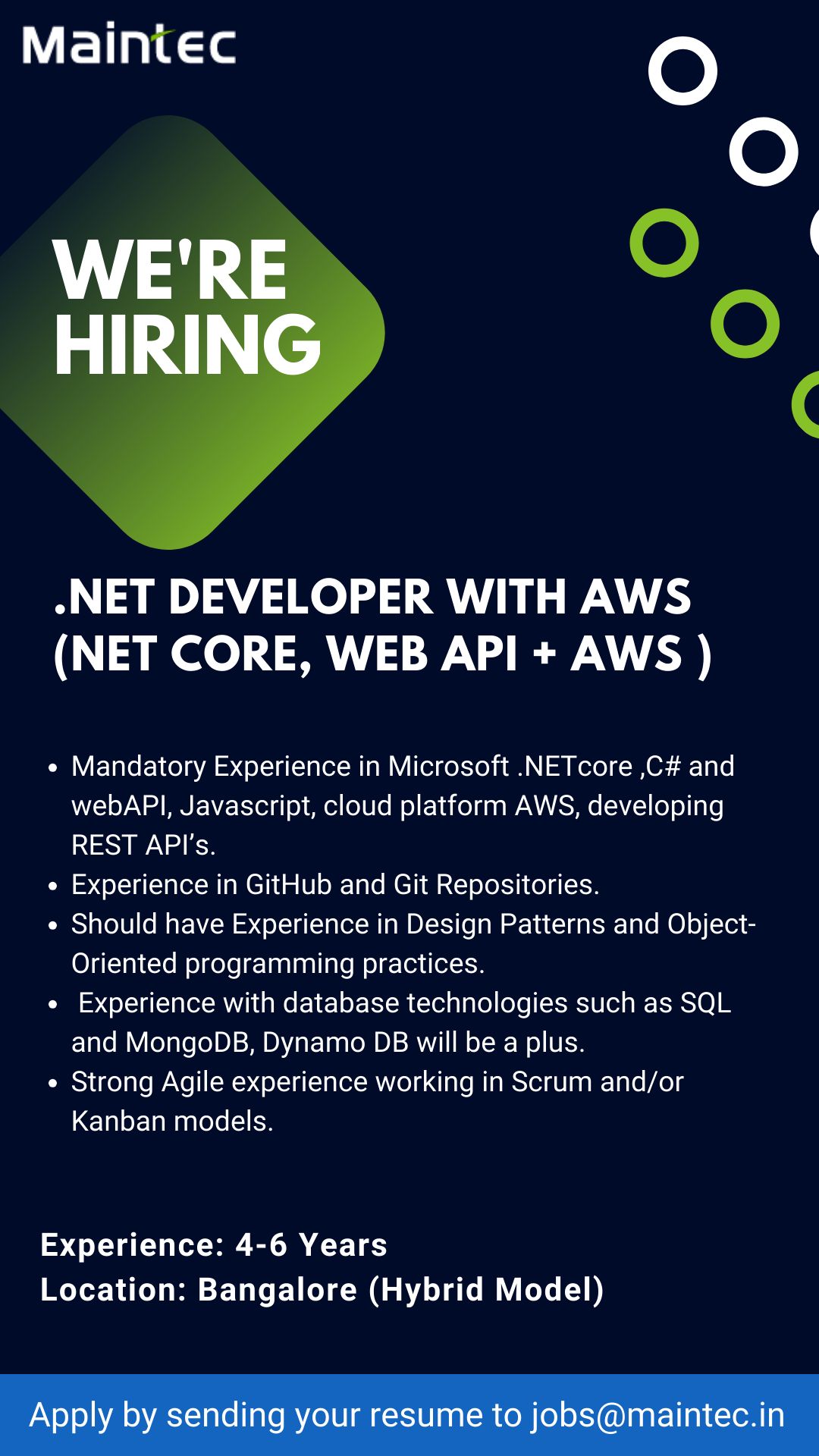 Maintec Technologies - India on LinkedIn: #dotnetdeveloper #dotnetjobs ... Maintec Technologies - India on LinkedIn: #dotnetdeveloper #dotnetjobs ...