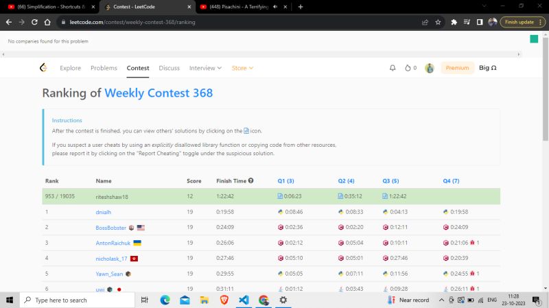 Ritesh shaw on LinkedIn: #leetcode #coding #dsa Ritesh shaw on LinkedIn: #leetcode #coding #dsa