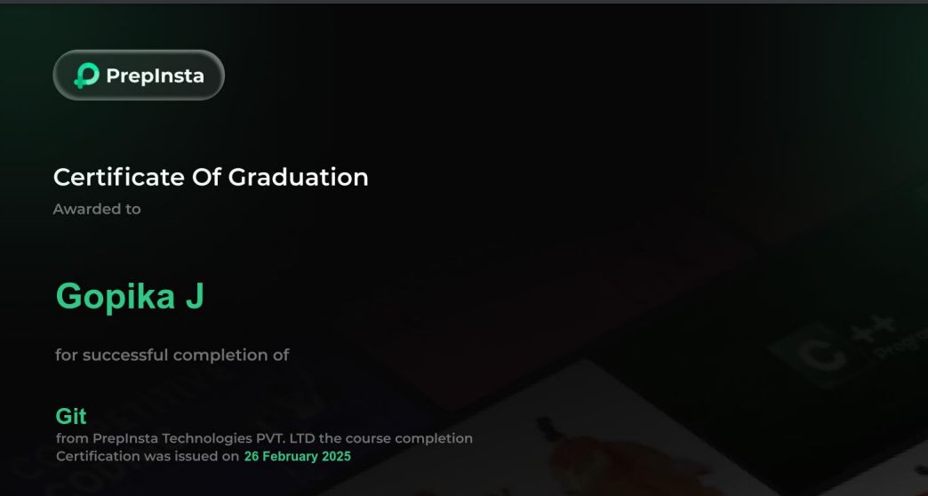 #git #git #versioncontrol #prepinsta #softwaredevelopment | Gopika J #git #git #versioncontrol #prepinsta #softwaredevelopment | Gopika J