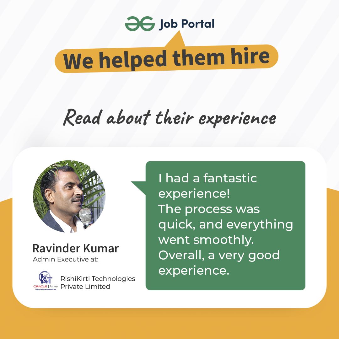 Job Portal by GeeksforGeeks on LinkedIn: #geeksforgeeks #gfgjobportal # ... Job Portal by GeeksforGeeks on LinkedIn: #geeksforgeeks #gfgjobportal # ...