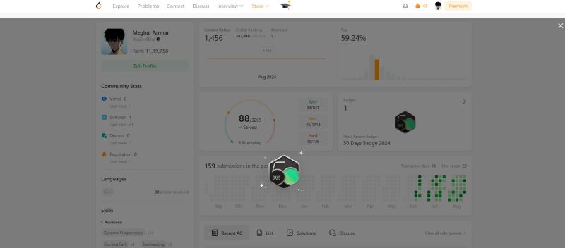 Meghul Parmar on LinkedIn: #leetcode #codingjourney #continuouslearning ... Meghul Parmar on LinkedIn: #leetcode #codingjourney #continuouslearning ...