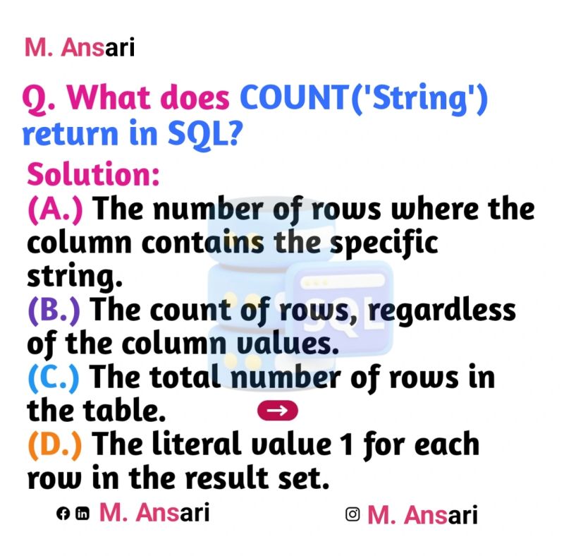 M. Ansari on LinkedIn: #sql #databasemanagement #coding #learningsql # ... M. Ansari on LinkedIn: #sql #databasemanagement #coding #learningsql # ...