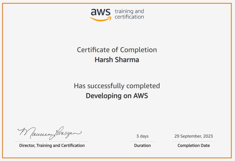 #aws #certification #continuouslearning #softwareengineering | Harsh ... #aws #certification #continuouslearning #softwareengineering | Harsh ...