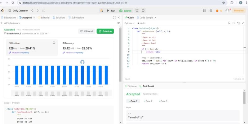 Baladharshini S on LinkedIn: #leetcode #codingchallenge #day11 # ... Baladharshini S on LinkedIn: #leetcode #codingchallenge #day11 # ...