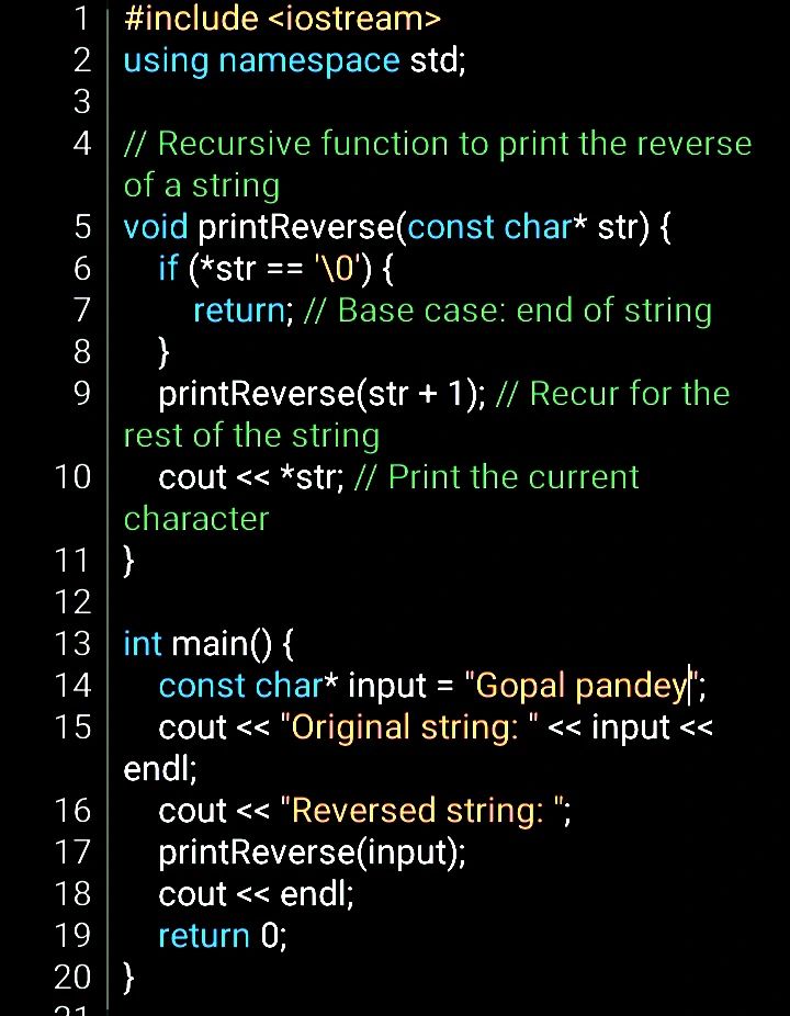 Gopal Pandey on LinkedIn: #cplusplus #recursion #programming #gopal Gopal Pandey on LinkedIn: #cplusplus #recursion #programming #gopal