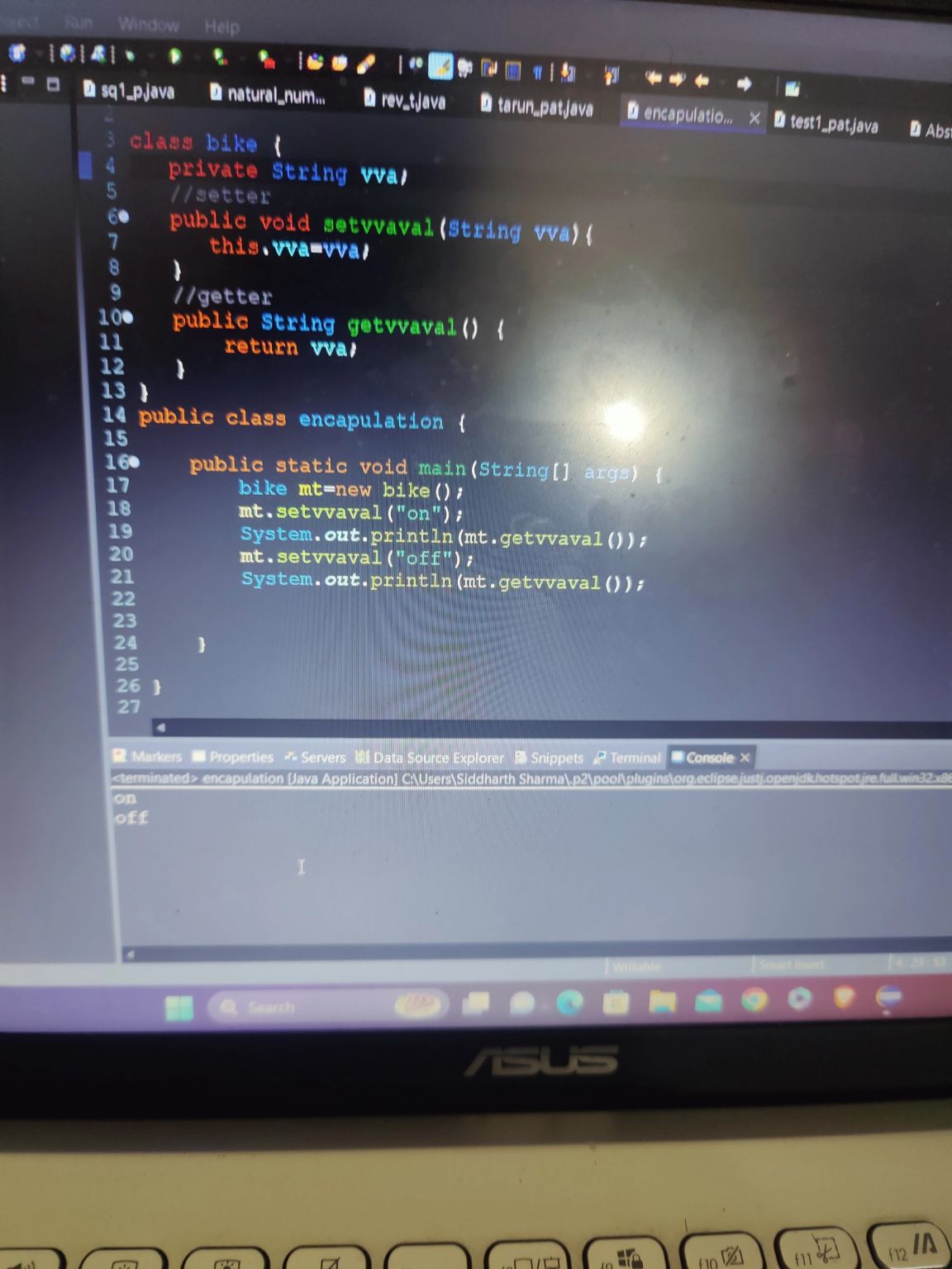 Day 27 of #codepath90: Encapsulation with Getter | Siddharth Sharma ... Day 27 of #codepath90: Encapsulation with Getter | Siddharth Sharma ...