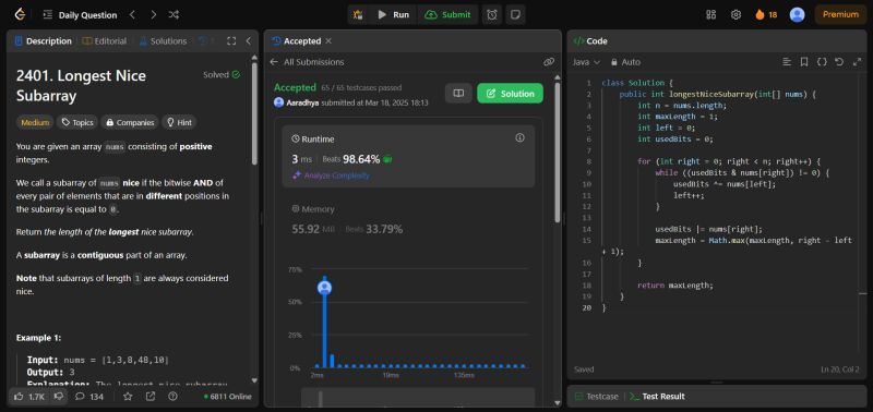 #100daysofcode #100daysofcode #leetcode #bitmanipulation #slidingwindow ... #100daysofcode #100daysofcode #leetcode #bitmanipulation #slidingwindow ...