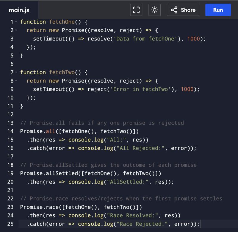 Bharath Marla on LinkedIn: #javascript #promises #asyncprogramming # ... Bharath Marla on LinkedIn: #javascript #promises #asyncprogramming # ...