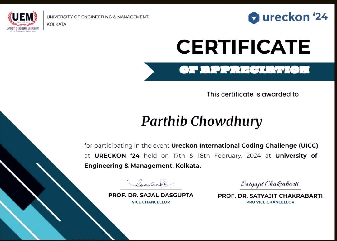 PARTHIB CHOWDHURY on LinkedIn: #ureckon #coding #challenge PARTHIB CHOWDHURY on LinkedIn: #ureckon #coding #challenge