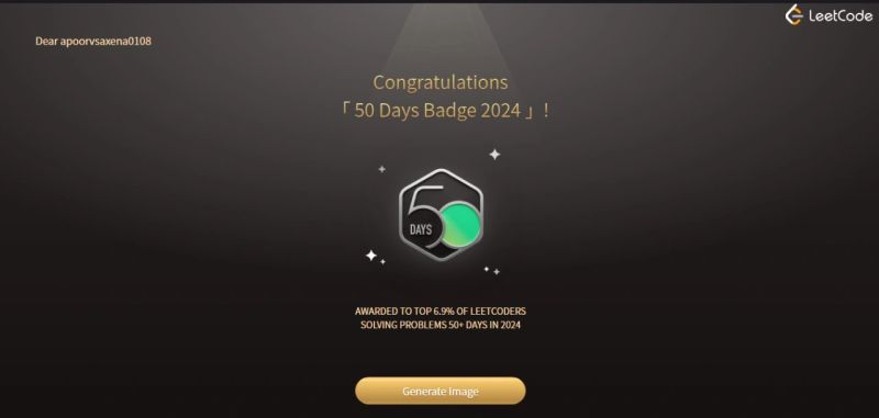 Apoorv Saxena on LinkedIn: #dsa #coding #leetcode #badge #50days Apoorv Saxena on LinkedIn: #dsa #coding #leetcode #badge #50days