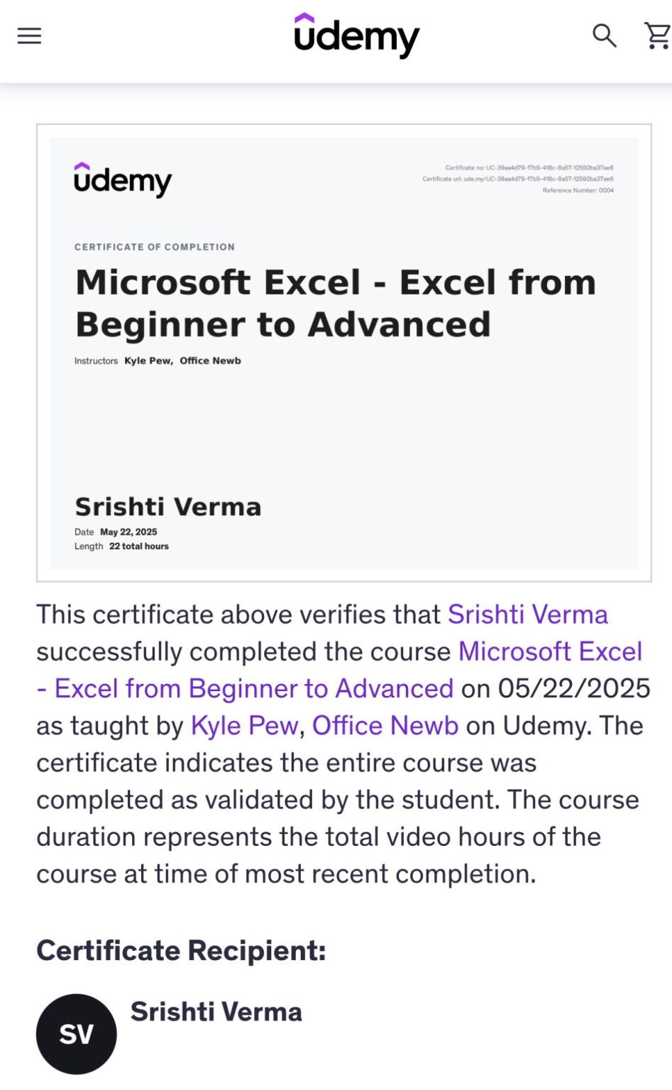 Mastered Excel formulas, Power Pivot, and Macros with Udemy course ... Mastered Excel formulas, Power Pivot, and Macros with Udemy course ...
