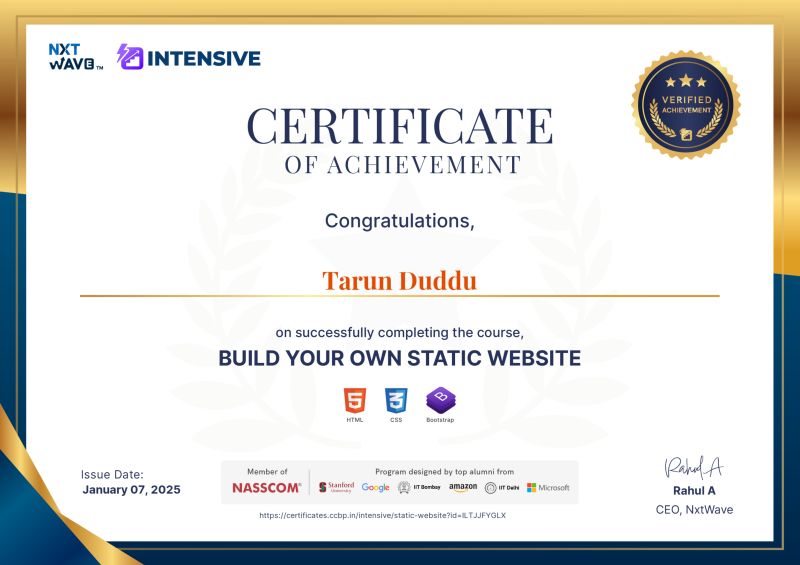 Tarun Duddu on LinkedIn: #webdevelopment #html #css #staticwebsite # ... Tarun Duddu on LinkedIn: #webdevelopment #html #css #staticwebsite # ...