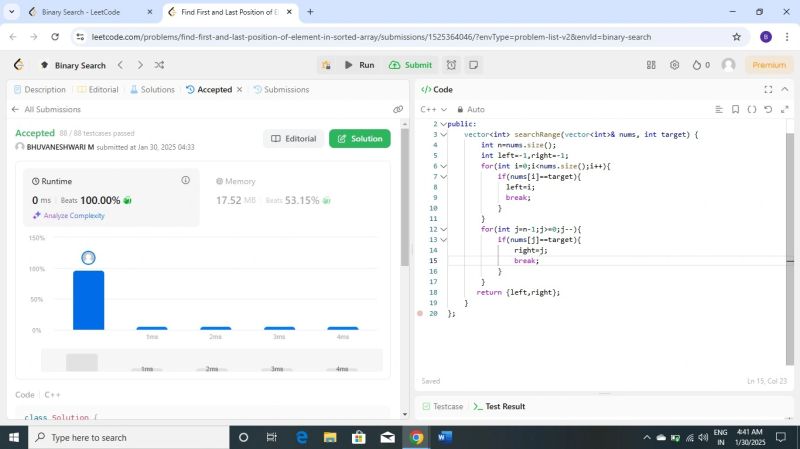 #100daysofleetcode #leetcodechallenge #binarysearch #problemsolving ... #100daysofleetcode #leetcodechallenge #binarysearch #problemsolving ...