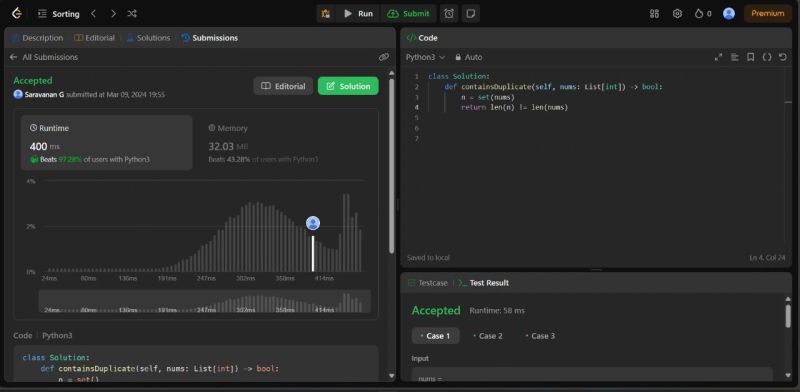 Day 39 of #100DaysOfCode challenge: Duplicate array detection ... Day 39 of #100DaysOfCode challenge: Duplicate array detection ...