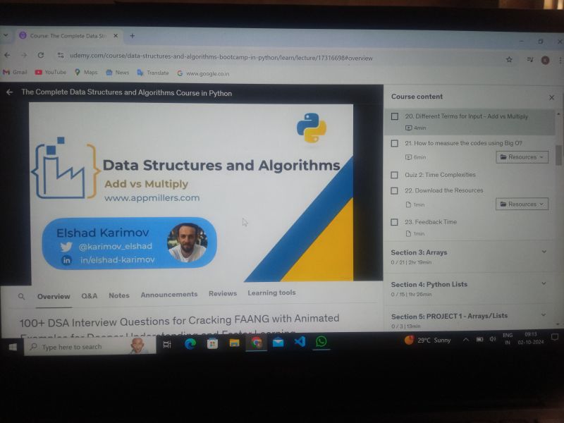 Vamsi Krishna on LinkedIn: #udemy #learning #python #datastructures # ... Vamsi Krishna on LinkedIn: #udemy #learning #python #datastructures # ...