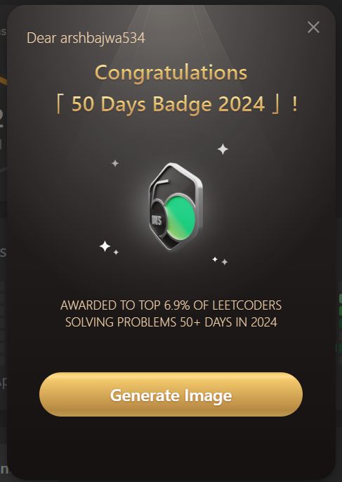 Finished 50 days of LeetCode coding! | Arshdeep Kaur posted on the ... Finished 50 days of LeetCode coding! | Arshdeep Kaur posted on the ...