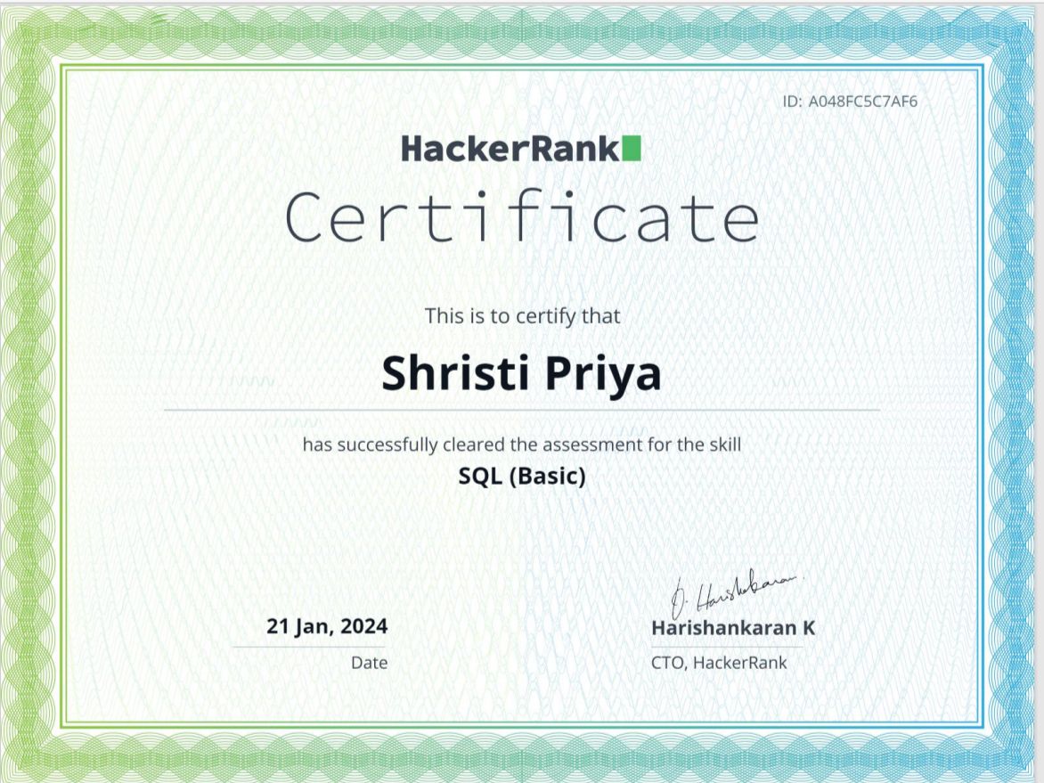 Thrilled to share that I've successfully completed my SQL Basics ... Thrilled to share that I've successfully completed my SQL Basics ...