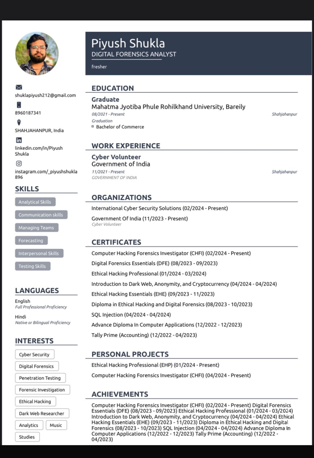 Piyush Shukla on LinkedIn: Sharing my some achievements Piyush Shukla on LinkedIn: Sharing my some achievements