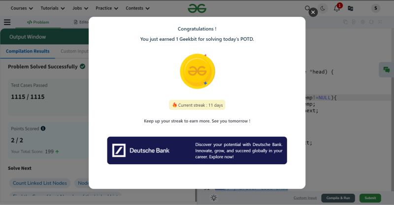 Shailav Justa on LinkedIn: #gfg #potd #codingchallenge #algorithms # ... Shailav Justa on LinkedIn: #gfg #potd #codingchallenge #algorithms # ...