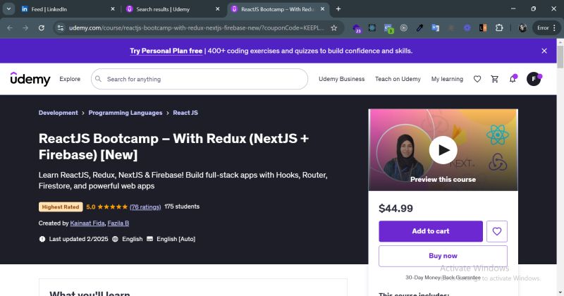 Fazila Bano on LinkedIn: #reactbootcamp #reactjs #reduxtoolkit #nextjs ... Fazila Bano on LinkedIn: #reactbootcamp #reactjs #reduxtoolkit #nextjs ...