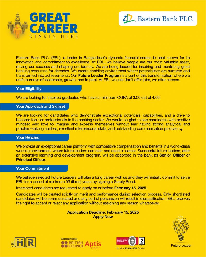 EBL Future Leader Program 2025. EBL Future Leader Program 2025.